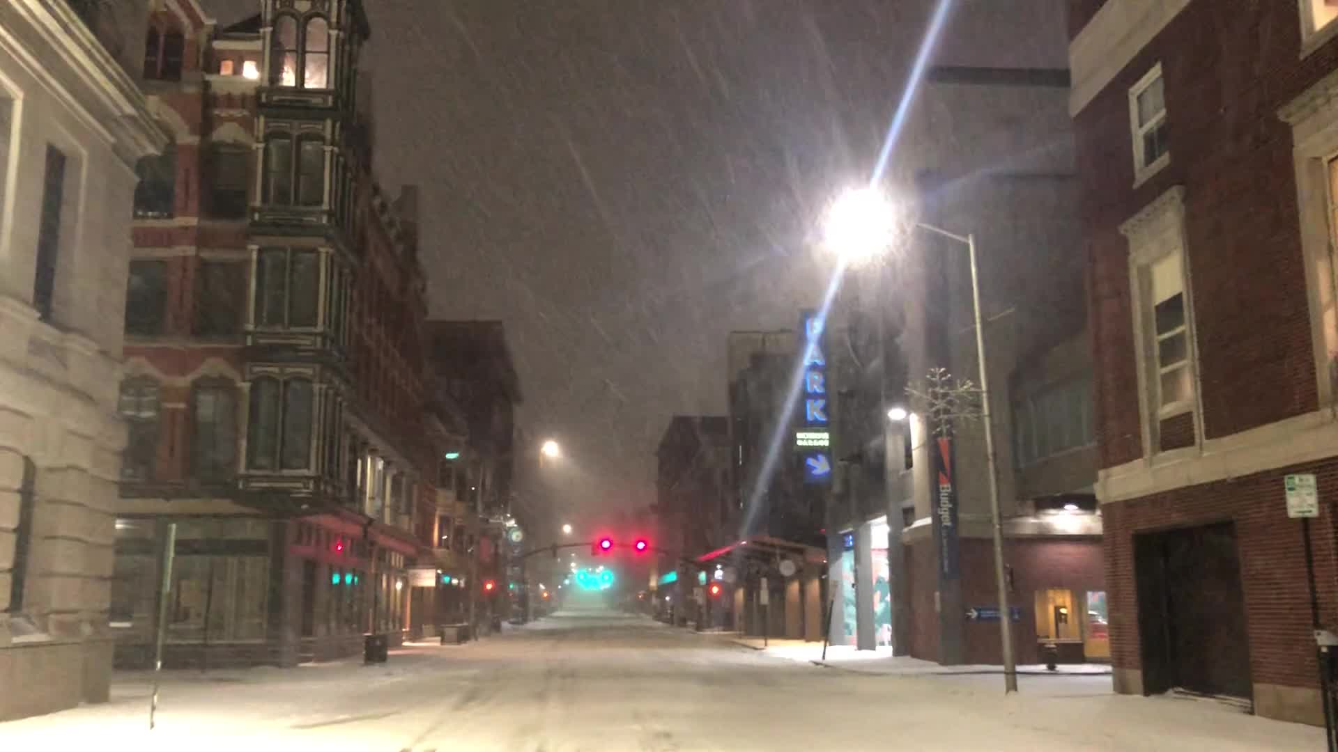 Video Now: Downtown Providence Snowfall (5:30 a.m.) – WPRI.com