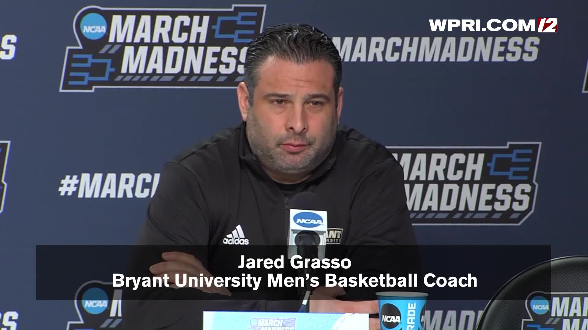 VIDEO NOW: Bryant Coach Jared Grasso on team being in NCAA Tournament ...