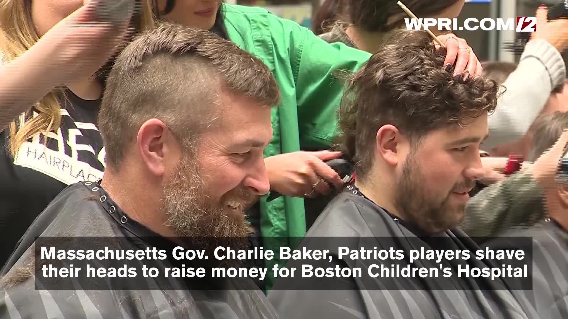 VIDEO NOW: Massachusetts Gov. Charlie Baker, Patriots players shave ...